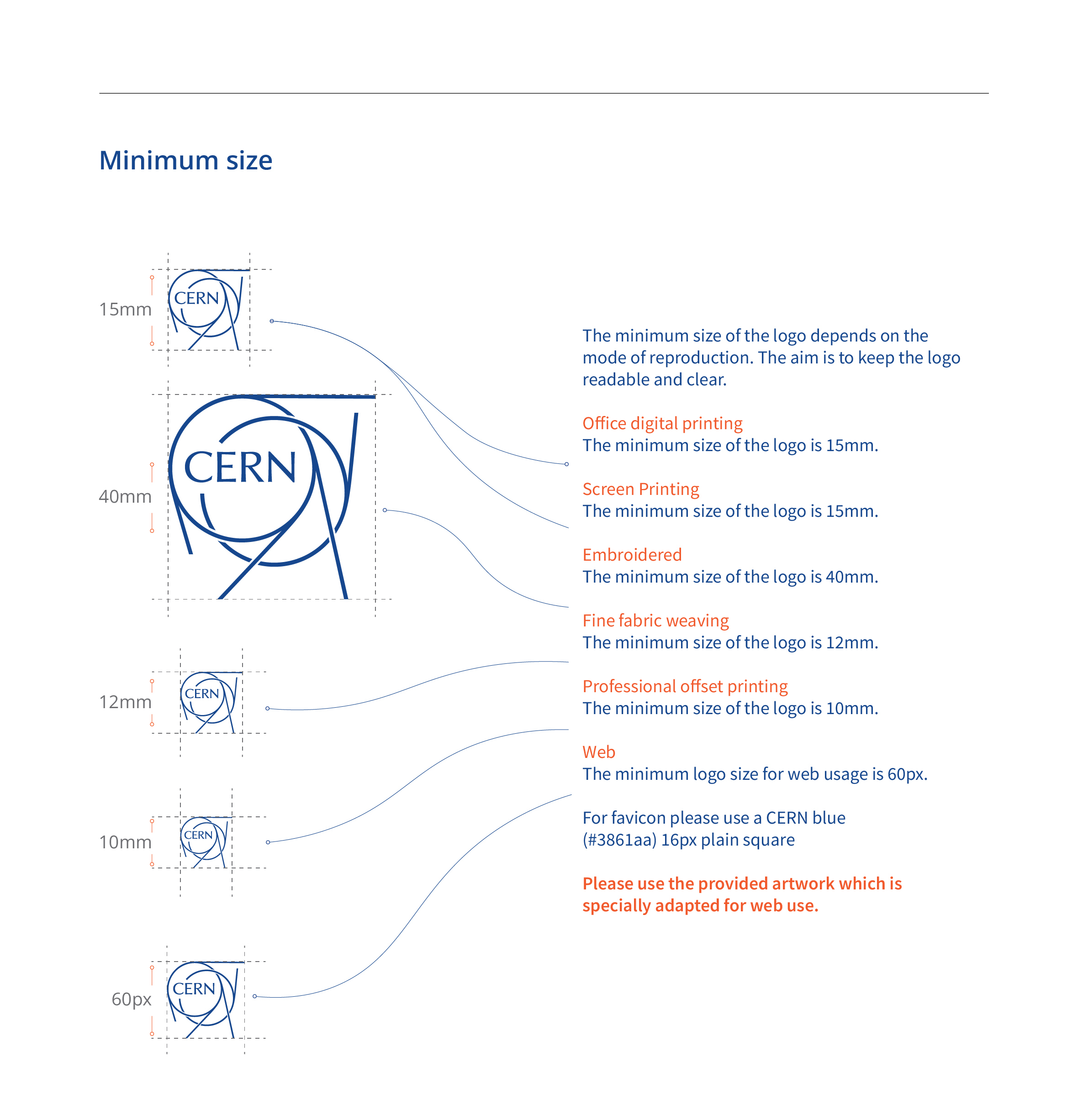 Logo usage rules for CERN Shop Suppliers | CERN Design Guidelines